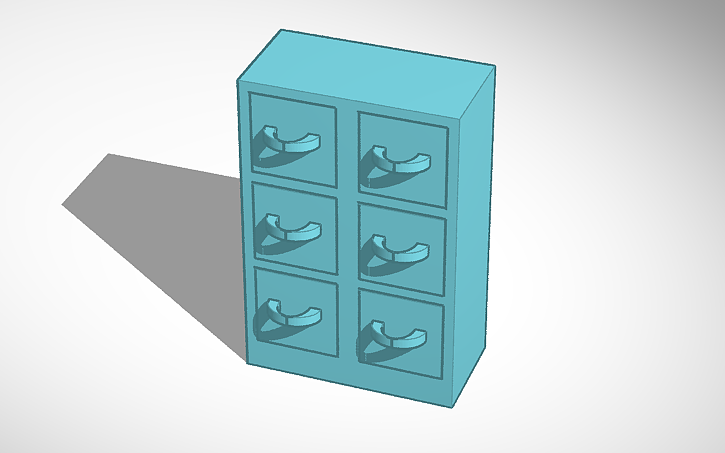 3D design File Cabinet | Tinkercad