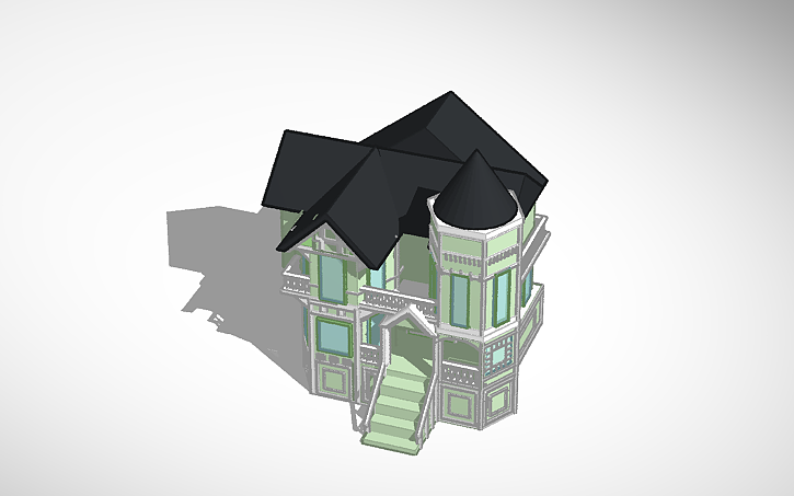 3D design Victorian House - Tinkercad