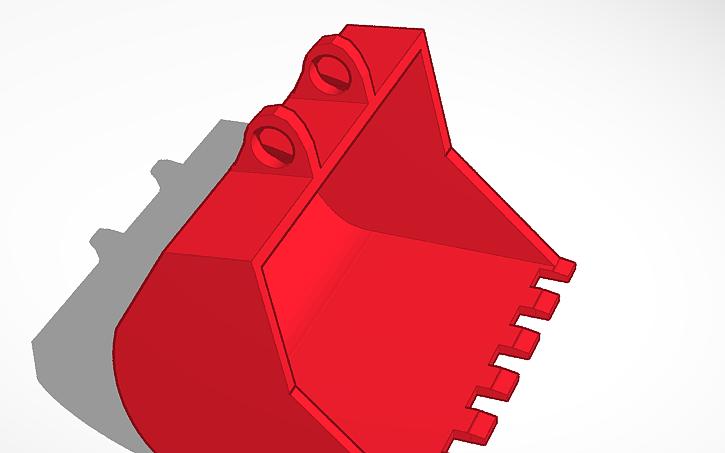 3D design Godet pelleteuse - Tinkercad