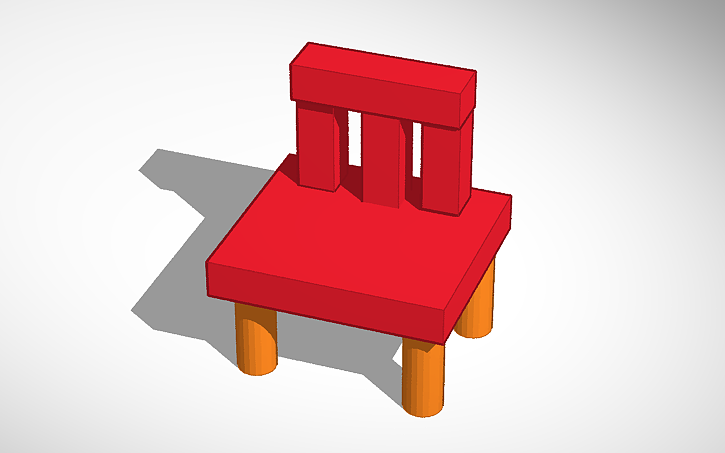 3D design chair | Tinkercad