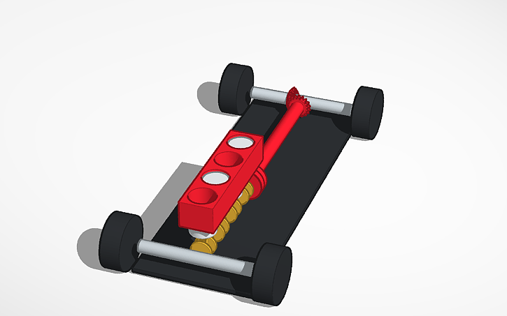 3D design SIM-LAB car with Engine! - Tinkercad