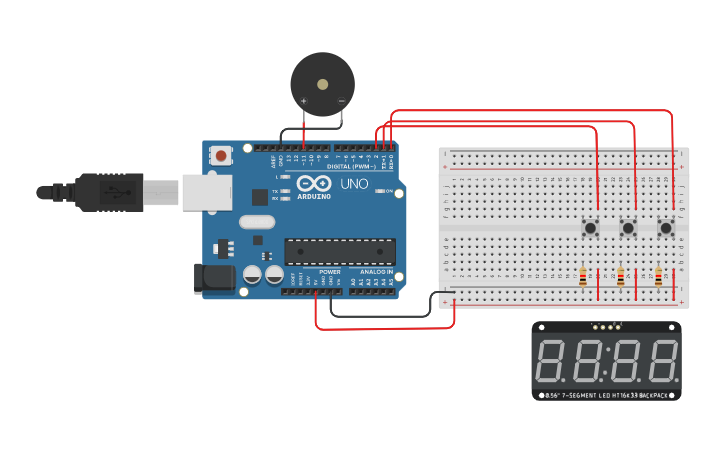 Circuit design Player de música - Tinkercad