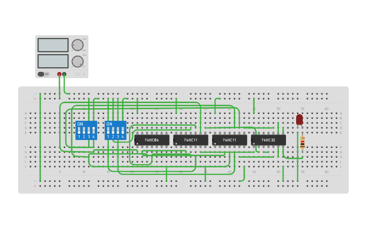 Circuit Design 4 X 1 Multiplexer Tinkercad