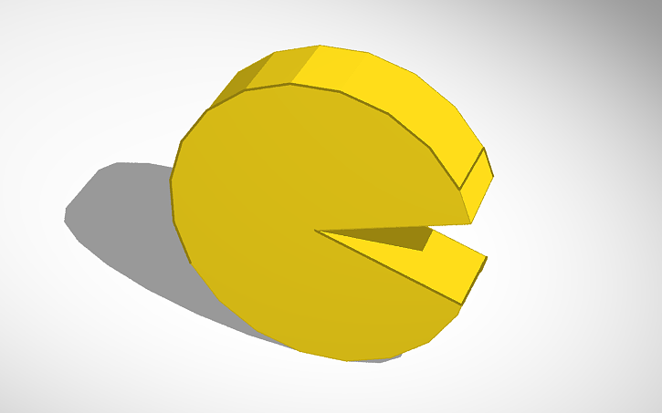 3D design PAC-MAN | Tinkercad