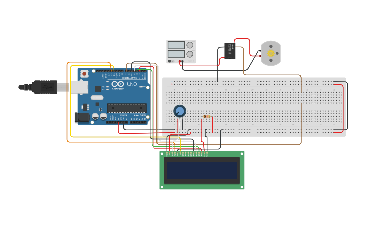 Circuit design Sensor de humedad avance - Tinkercad Circuit design Sensor de humedad avance - Tinkercad
