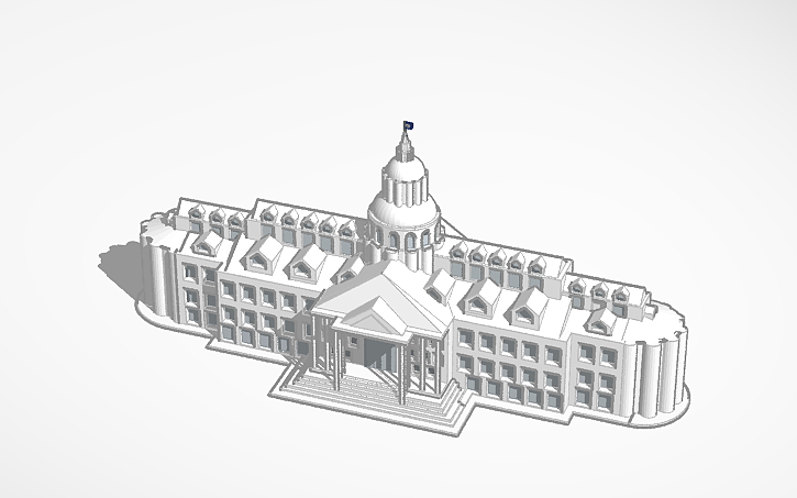 3D design Galactic Council Capital Building - Tinkercad