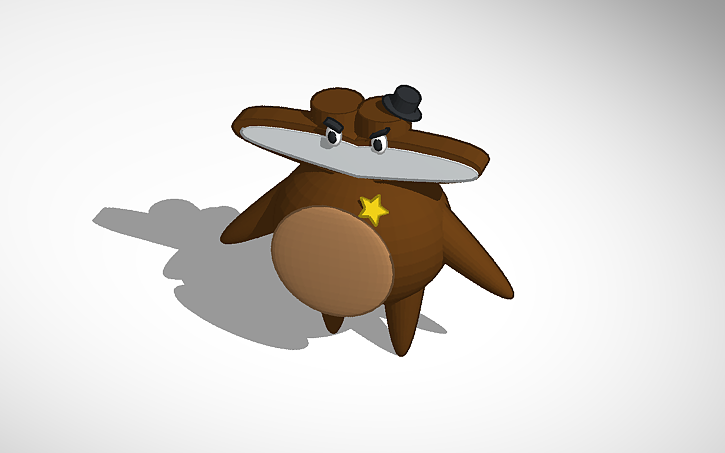 3D design sheriff toadster | Tinkercad