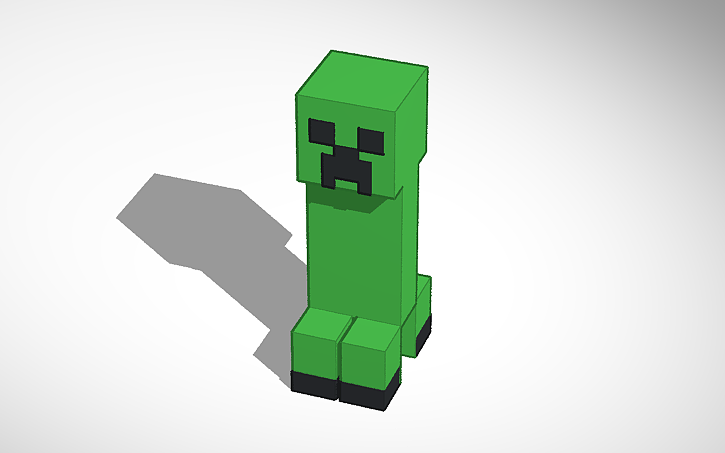 3D design creeper plz like if you do i give you mine coins - Tinkercad