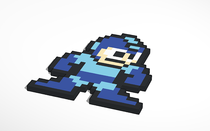 3D design Megaman - Tinkercad