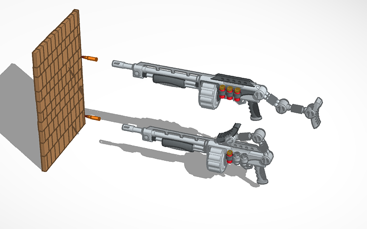 3D design gun - Tinkercad