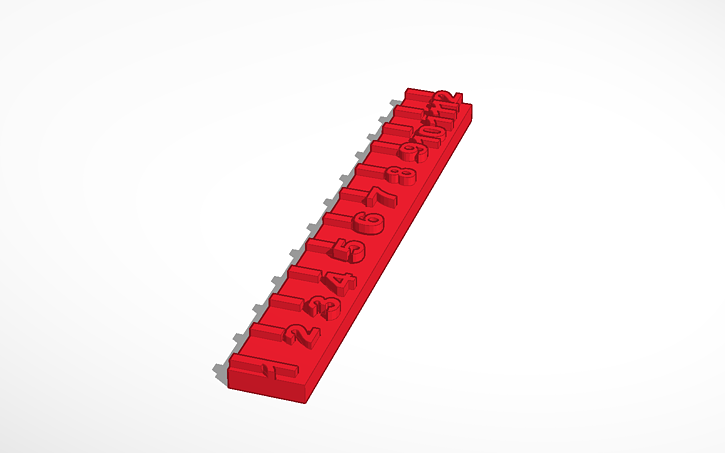 3d Design A Ruler Tinkercad