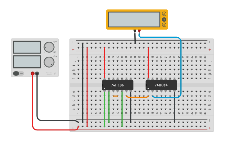 Circuit Design 3 Bit Odd Parity Generator Tinkercad