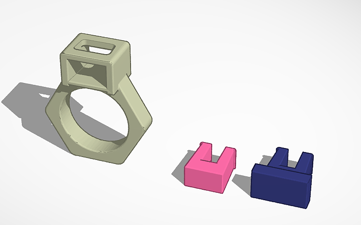 3D design Maker's Ring - Tinkercad