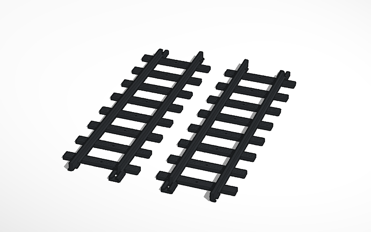 3D design G Gauge Train Track - Tinkercad
