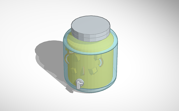 3d Design Lemonade Jar Tinkercad