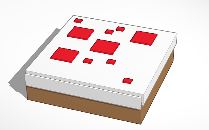 3D design Minecraft Cake | Tinkercad