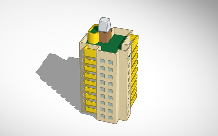 3D design Kibri 37120 Tower Block(Hybrid) 1B | Tinkercad