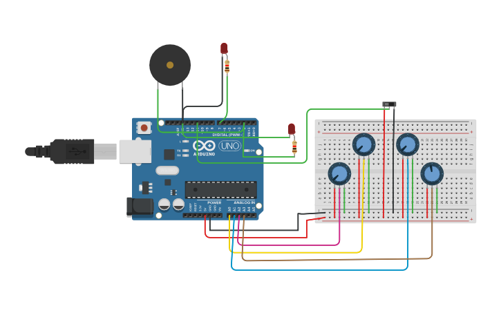 Circuit Design Integration Of Tyre Pressure And Tinkercad