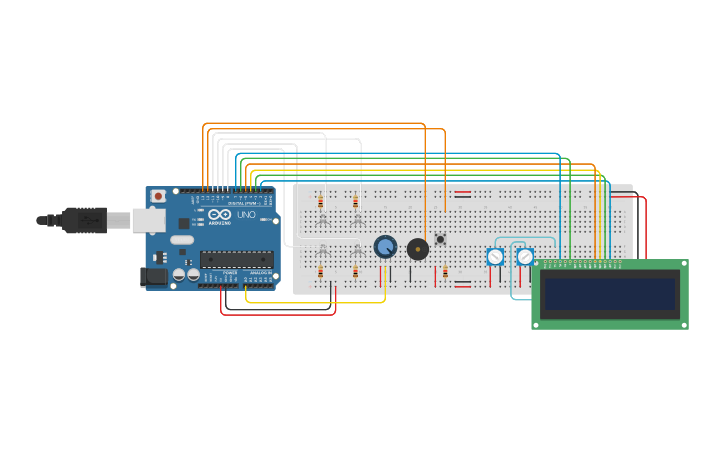 Circuit design Step Motor - Tinkercad