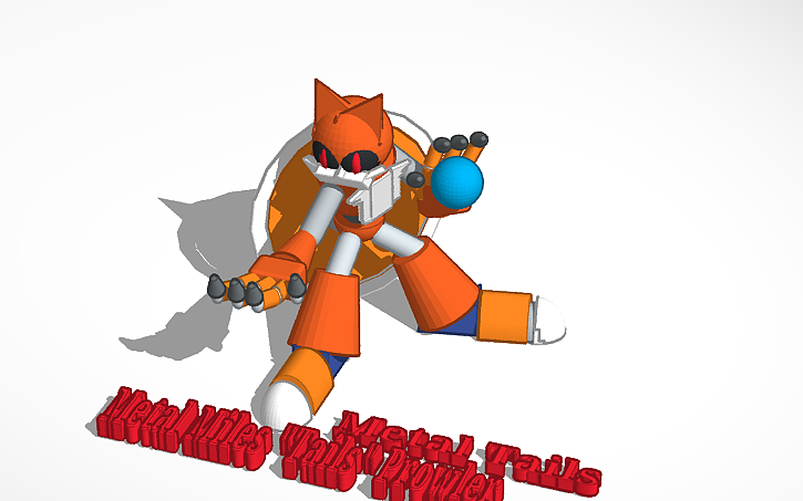 3D design Metal Tails - (Miles "Tails" Prowler) - Tinkercad