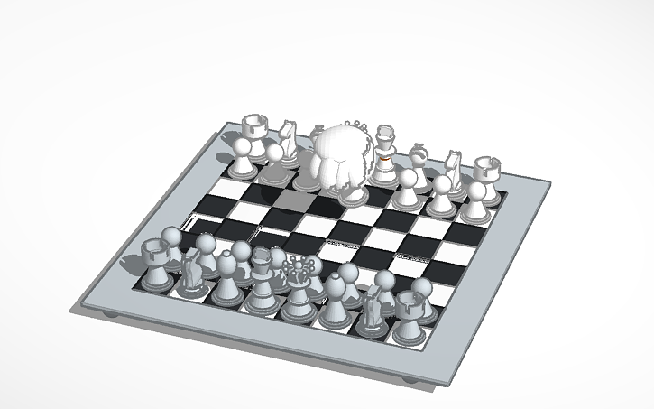 3D design White Moves First | Tinkercad