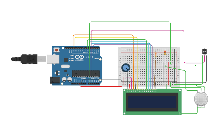 Circuit Design Greenhouse Gas Detection Tinkercad