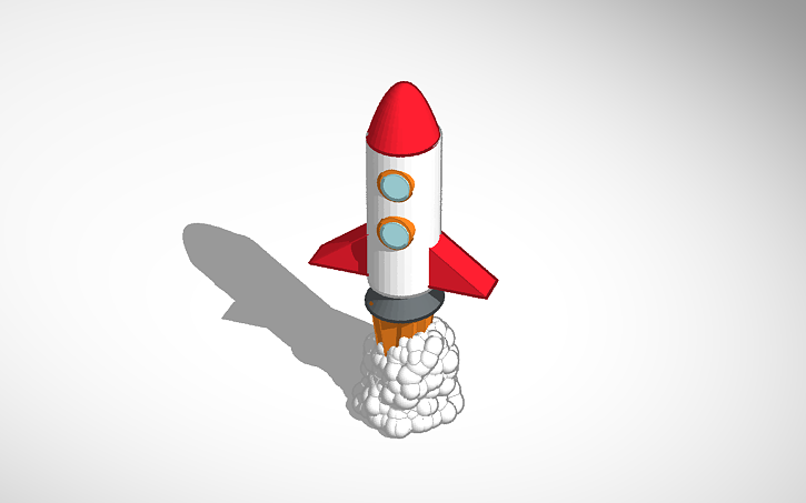 3D design Rocket - Tinkercad