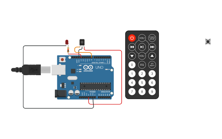 Circuit design IR sensor - Tinkercad