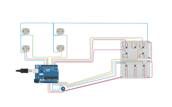 Circuit design Dron | Tinkercad