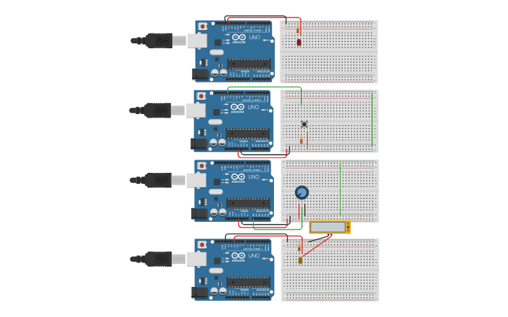 Circuit design Copy of SEÑAL DIGITAL, ANALOGICA y PWM - Tinkercad