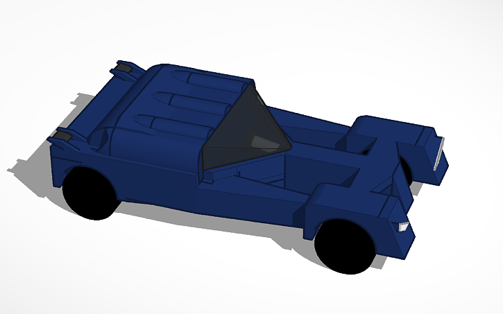 3D design supercar - Tinkercad