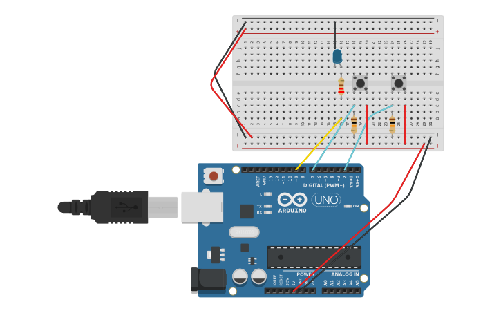 Circuit design Practica 5 - Tinkercad
