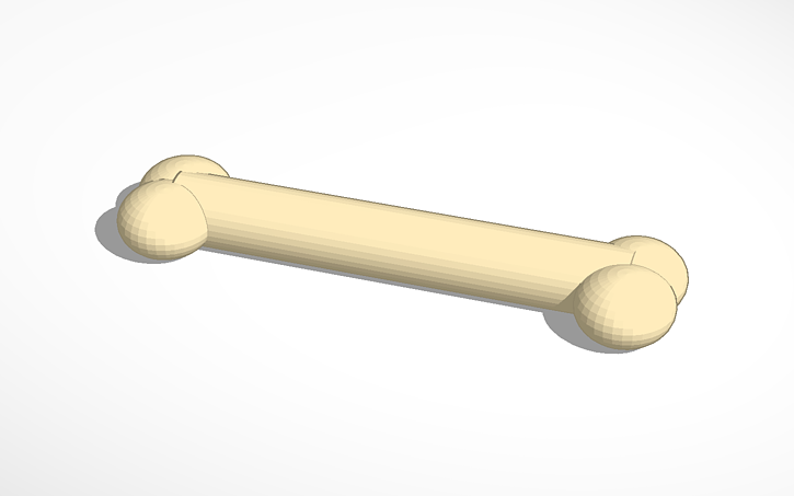 3D design Bone - Tinkercad