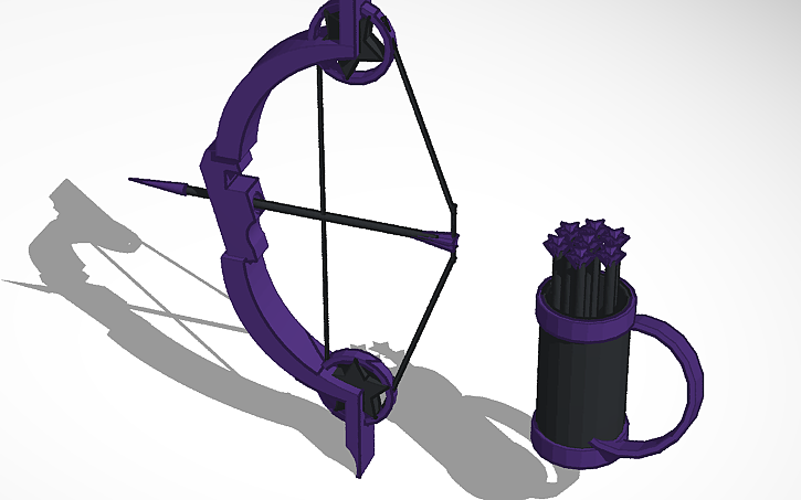 3D design Hawkeye Bow :) | Tinkercad