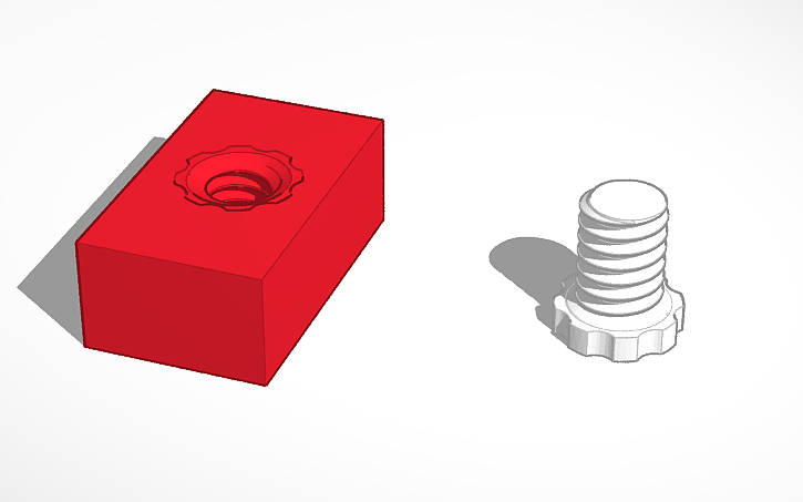 3D design Screw - Tinkercad