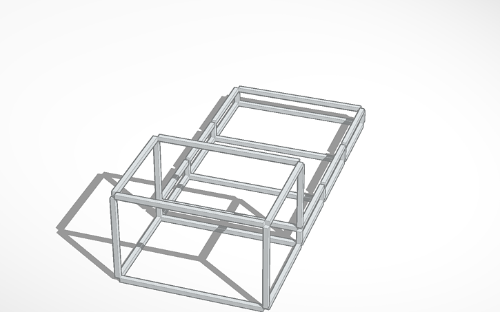 3D design Drawer System Qubelok without coverings - Tinkercad