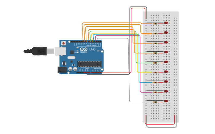 Circuit design ELEVADOR DE SUBIDA | Tinkercad