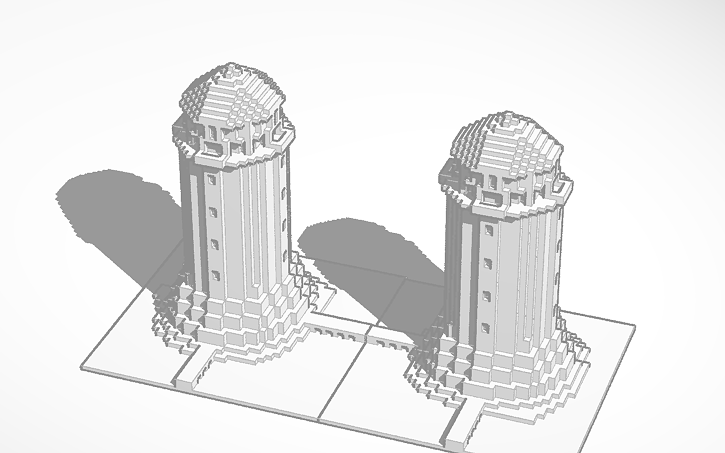 3D design The towers #building | Tinkercad