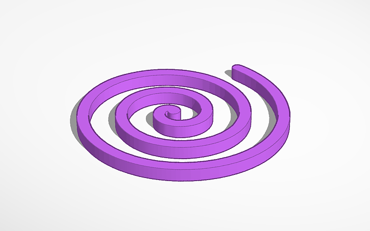3D design Spiral - Tinkercad