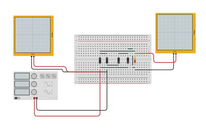 Circuit design FULL-WAVE RECTIFIER | Tinkercad