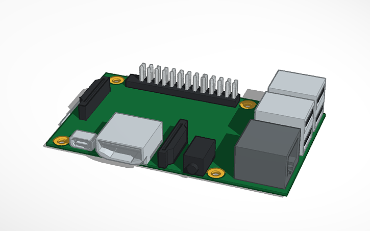 3d Design Raspberry Pi Tinkercad