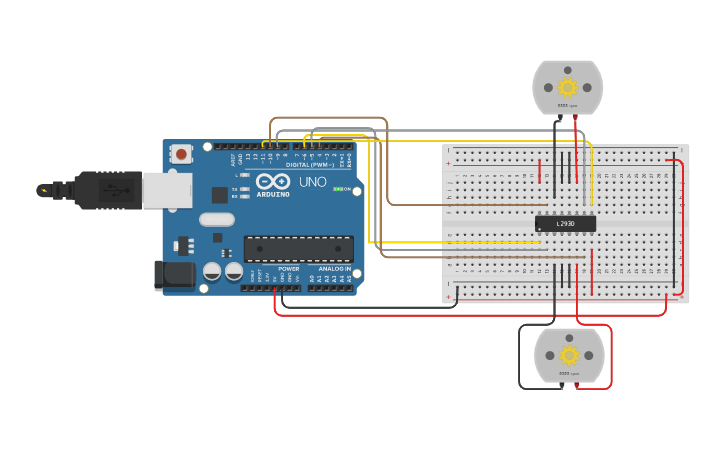 Circuit design Differential - Tinkercad