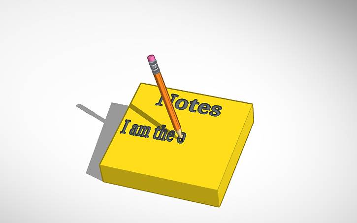 3D design Notes | Tinkercad