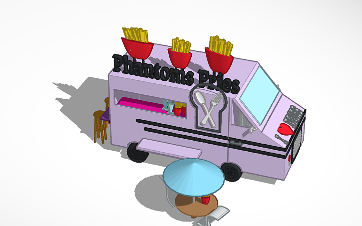 3D design Phantoms food truck - Tinkercad