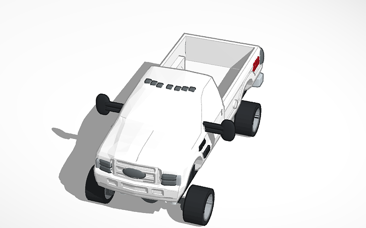 3D design F-350 6.0 powerstroke on forces - Tinkercad