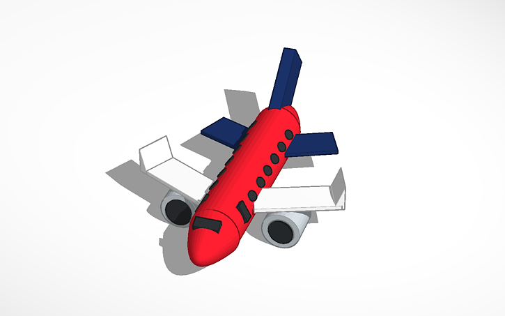 3D design airplane | Tinkercad