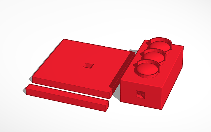 3D design Traffic light - Tinkercad