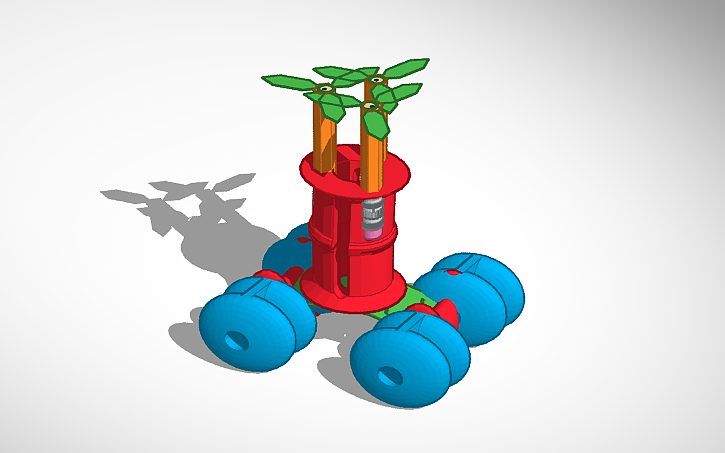 3D design Invincible flying monster truck | Tinkercad