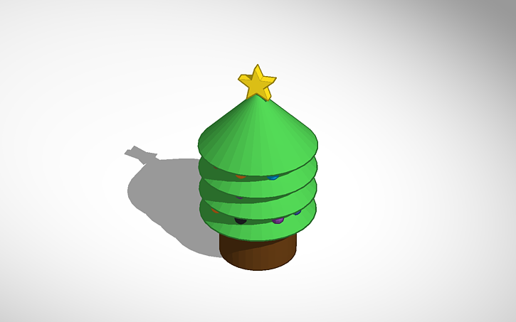 3D design Christmas Tree - Tinkercad