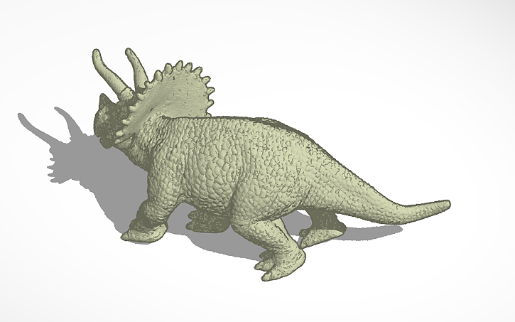 3D design Triceratops - Tinkercad